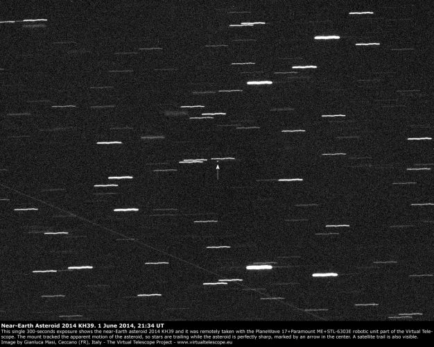 Near-Earth Asteroid 2014 KH39: an image (1 June 2014) - The Virtual ...