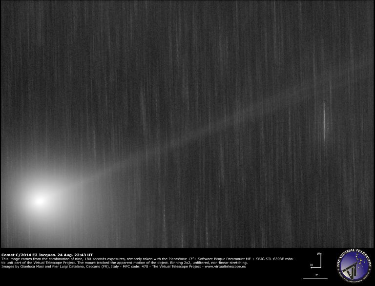 Comet C/2014 E2 Jacques: a new image (24 Aug. 2014) - The Virtual Telescope Project 2.0