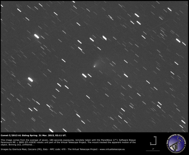 Comet C/2013 A1 Siding Spring: an image (31 Mar. 2015) - The Virtual ...