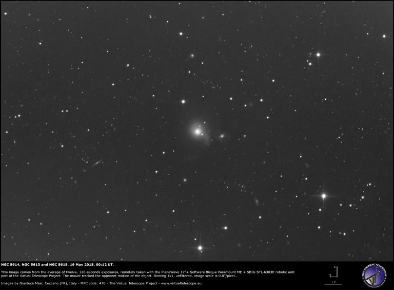 NGC 5614 (Boo) and Arp 178: an image - The Virtual Telescope Project 2.0