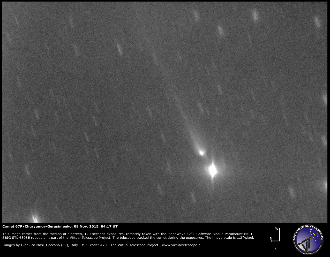 Comet 67P/Churyumov-Gerasimenko: a new image (09 Nov. 2015) - The ...