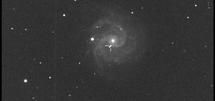 NGC 5353 lenticular galaxy and supernova SN 2019ein: an image - 10 May ...