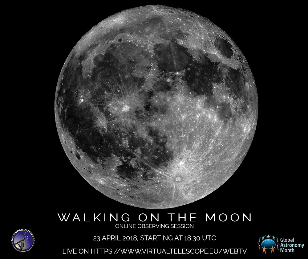 "Walking on the Moon": online observing session - 23 April 2018 - The ...