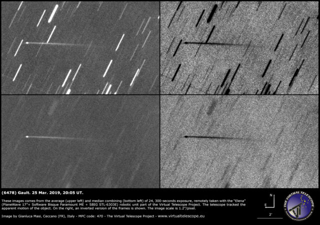 (6478) Gault, the "double" tailed asteroid: evolution - 25 Mar. 2019 ...