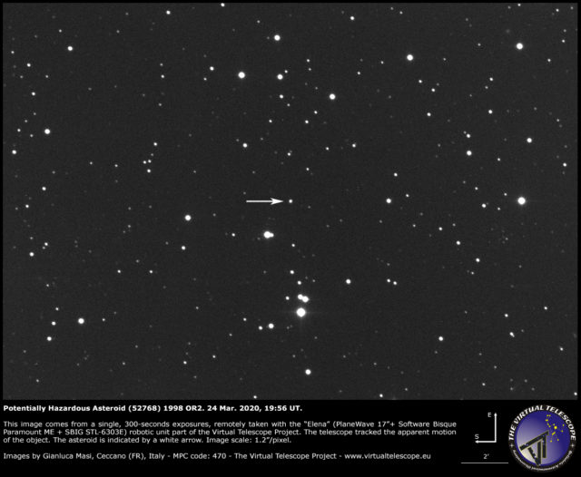 Potentially Hazardous Asteroid (52768) 1998 OR2: new image - 24 Mar ...