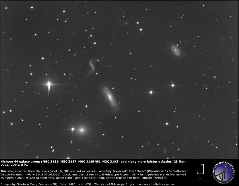 The spiral galaxy NGC 3190 and its cosmic friends: a stunning view - 23 ...