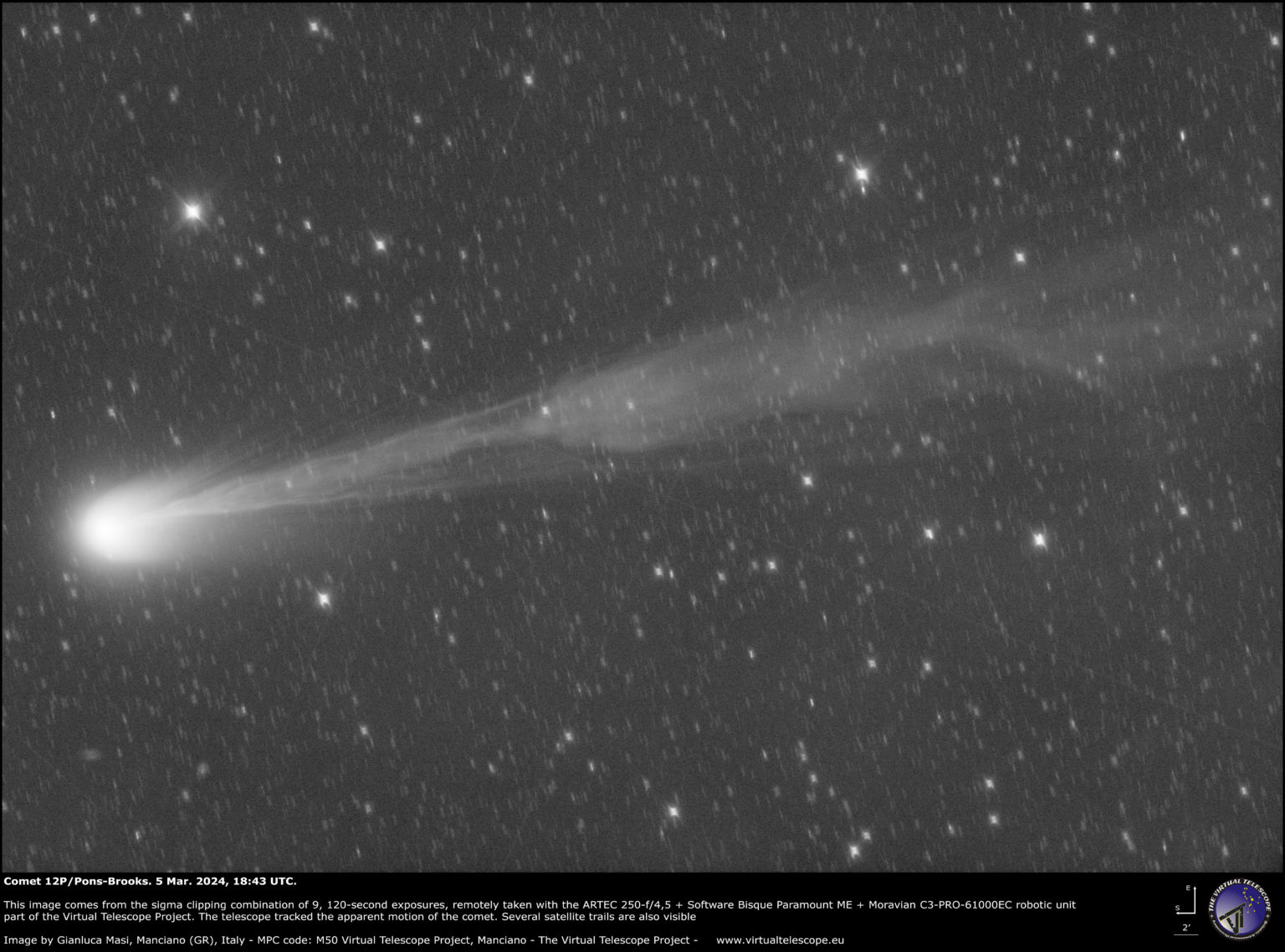Multiscale imaging of comet 12P/Pons-Brooks: pictures and time-lapse ...