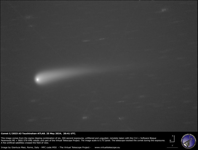 Comet C/2023 A3 Tsuchinshan-ATLAS: a new image - 25 May 2024. - The ...