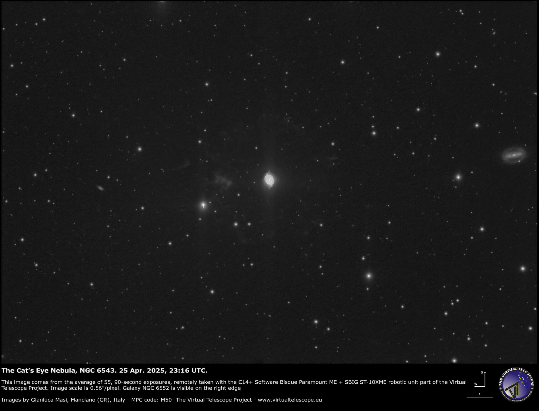 The “Cat’s Eye” planetary nebula, NGC 6543: a wonderful image. - The ...