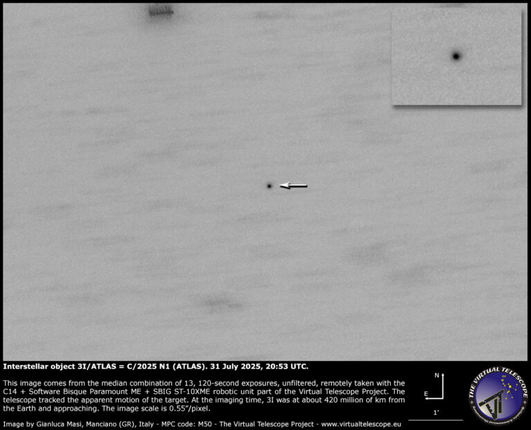 Interstellar object 3I/ATLAS = C/2025 N1 (ATLAS): coma detection - 31 ...