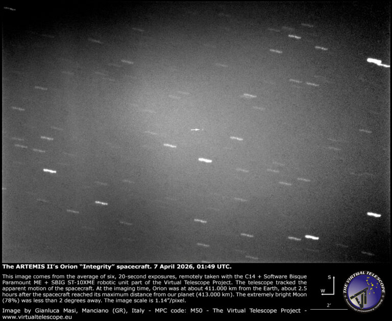 Missione Artemis II: come il Virtual Telescope ha immortalato Orion a ...